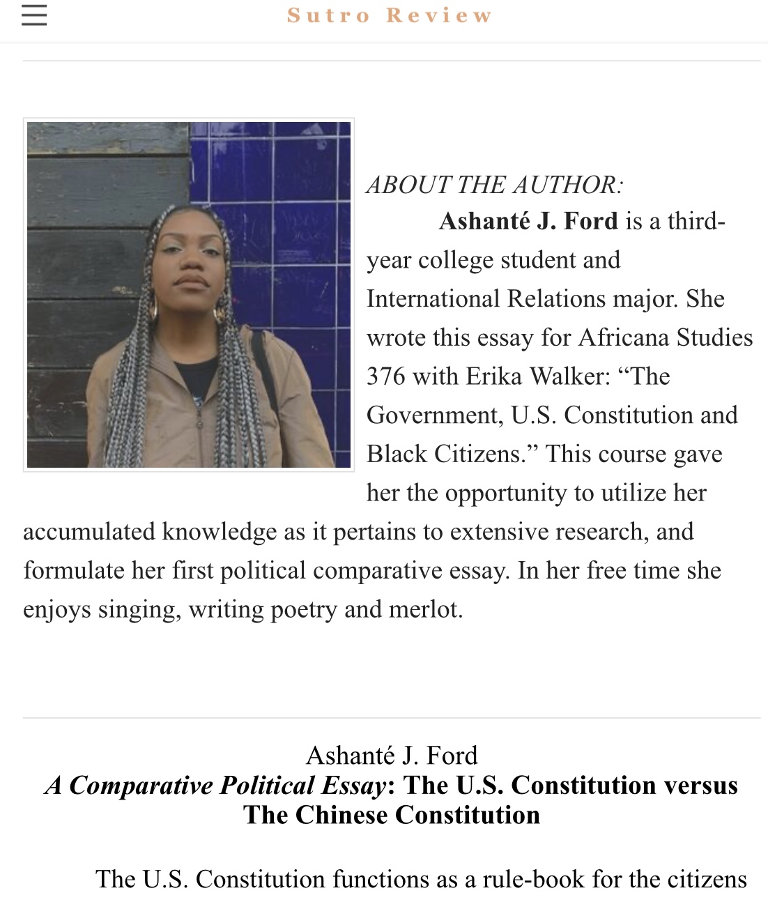 Publications & Press – ashanté j. ford
